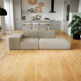 MYCS Sofa 2-Sitzer Lichtgrau Feingewebe - Elegantes, gemütliches 2-Sitzer Sofa: Hochwertige Qualität, einzigartiges Design - 257...