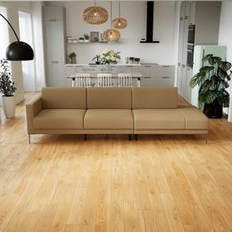 MYCS Sofa Taupebeige - Moderne Designer-Couch: Hochwertige Qualität, einzigartiges Design - 292 x 81 x 98 cm, Komplett anpassbar