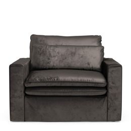 Rivièra Maison Loveseat Continental, Grimaldi Grey, Velvet