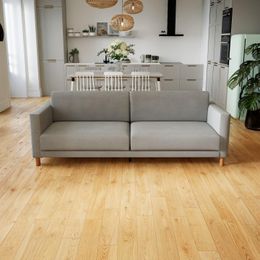 MYCS Sofa Sandgrau - Moderne Designer-Couch: Hochwertige Qualität, einzigartiges Design - 225 x 75 x 98 cm, Komplett anpassbar