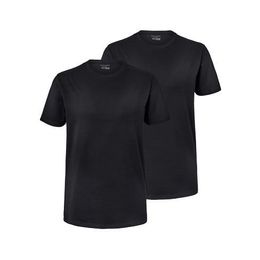 Tchibo 2 T-Shirts mit Rundhalsausschnitt - Schwarz - Gr.: M