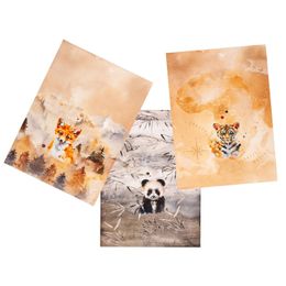 buttinette Sweat-Coupon "Fuchs & Tiger & Panda"