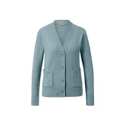 Tchibo Strickjacke mit Wolle - Blau - Gr.: M