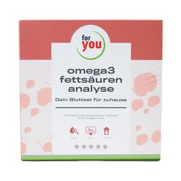 for you eHealth for you omega 3 fettsäurenanalyse – Bluttest für zuhause