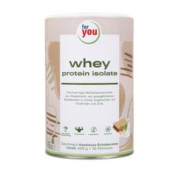 for you eHealth for you whey protein isolate Haselnuss-Schokocreme
