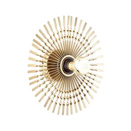Brilliant Lampe, Mendoza Wandleuchte 33cm gold, Metall, 1x A60, E27, 40W,Normallampen (nicht enthalten)