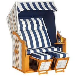 Müsing Strandkorb Sunny Smart Rustikal 34 Z blau, weiß, weiß Kunststoff, Holz, 9-teilig