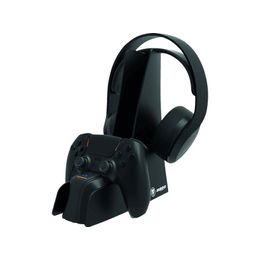 Snakebyte Ladeschale für PS5 Contoller & Headset, Controller und Schwarz