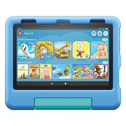 Amazon Fire HD 8 Kids (2022), Tablet, 32 GB, Zoll, Schwarz, mitgelieferte Hülle in Farbton Blau