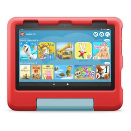 Amazon Fire HD 8 Kids (2022), Tablet, 32 GB, Zoll, Schwarz, mitgelieferte Hülle in Farbton Rot