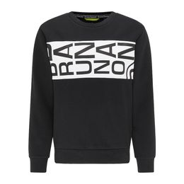 Bruno Banani Sweatshirt 'Richardson' Herren Gr&ouml;&szlig;e L schwarz / wei&szlig;