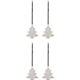 Guido Maria Kretschmer Home & Living Guido Maria Kretschmer Home&Living Christbaumschmuck Weihnachtsdeko, Christbaumschmuck (4-tlg), aus Edelstahl, silberfarben