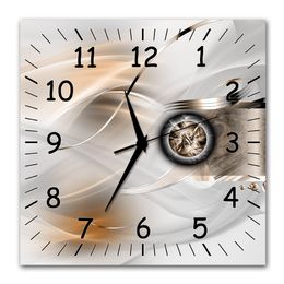 Bilder-Manufaktur Wanduhr BM-9471-1 (BM, Funkuhr oder Quarzuhr, kein Ticken, lautlos, geräuschlos, gross), Quarzuhr