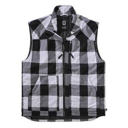 Brandit Lumber Weste (Sale) schwarz/wei&szlig;, Gr&ouml;&szlig;e M