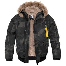 bw-online-shop Aircraft Bomberjacke mit Teddyfutter (Sale) darkcamo, Gr&ouml;&szlig;e S