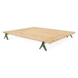 Magazin Bett Simplon - 160 cm RAL 6011 Resedagrün