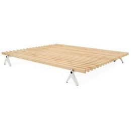 Magazin Bett Simplon - 160 cm RAL 9010 Reinweiß