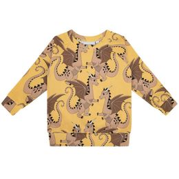 Dear Sophie - Langarmshirt DRAGON AOP in yellow, Gr.86/92