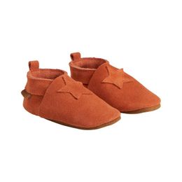 EN FANT - Wildleder-Krabbelschuhe STERN in apricot brandy, Gr.24