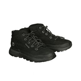 Timberland - Leder-Schnürboots FIELD TREKKER MID in jet black, Gr.30