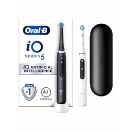 Oral-B Elektrische Zahnbürste iO5 Duo Doppelpack schwarz/weiß