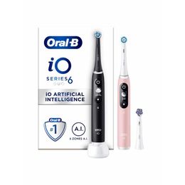 Oral-B Elektrische Zahnbürste iO6 Duo Pack Black Lava/Pink Sand - 2 handles