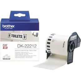Brother DK-22212 Etiketten Rolle 62 mm x 15.24 m Folie Weiß 1 St. Permanent haftend DK22212 Universal-Etiketten