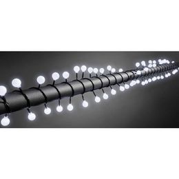 Konstsmide 3696-207 Mini-Lichterkette Außen netzbetrieben Anzahl Leuchtmittel 80 LED Kaltweiß Beleuchtete Länge: 6.32 m