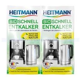 Brauns Heitmann Bio Schnell Entkalker 2x25 g entkalkt schonend, gründlich und lebensmittelsauber