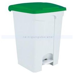 Treteimer Orgavente CONTITOP Tretmülleimer weiß-grün 45 L aus Polyethylen, mit HACCP-Empfehlungen