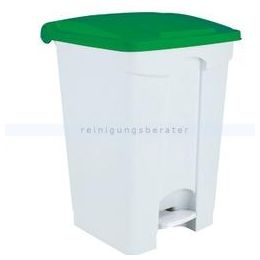 Treteimer Orgavente CONTITOP Tretmülleimer weiß-grün 70 L aus Polyethylen, mit HACCP-Empfehlungen