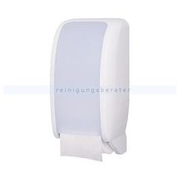 Toilettenpapierspender JM Metzger Cosmos ABS weiß modernes, formschönes Design, Bremsfunktion