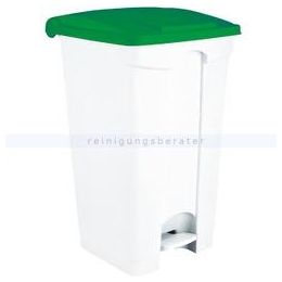Treteimer Orgavente CONTITOP Tretmülleimer weiß-grün 90 L aus Polyethylen, mit HACCP-Empfehlungen