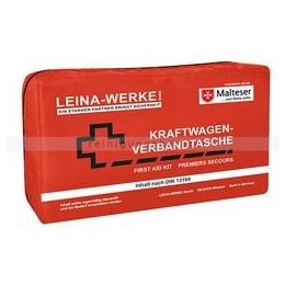 Leina-Werke Erste Hilfe Set Leina KFZ Verbandtasche Compact DIN 13164 Inhalt nach DIN 13164 Ausgabe 2022-02, in Folientasche