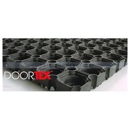 Floortex FC46822OCBK Doortex Octomat 60 x 80 cm Ringgummimatte für den Außenbereich