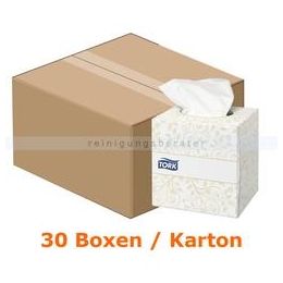 Tork 140278 extra weiche Kosmetiktücher im Spenderwürfel 2-lagig, 100 Blatt pro Box, premium Qualität