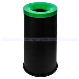 Papierkorb Orgavente Grisu Color schwarzgrün 90L feuersicher selbstlöschender Papierkorb