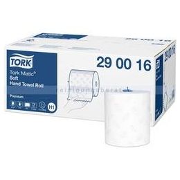 Tork 290016 Handtuchrollen Premium Soft H1, 2lagig, 6 Rollen 21 cm x 100 m, 6 Rollen/Paket, 2 lagig