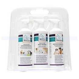 HOTREGA Pet Care 3 x 500 ml Set Haustierhygiene ökologischer Geruchsentferner, Multi-Reiniger, Hygiene Spray
