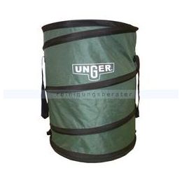Unger NB300 Laubsack Nifty Nabber Bagger 180 L grün, Recycling für die universelle Müllentfernung, platzsparend verstaubar