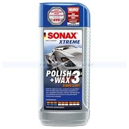 Sonax XTREME Polish & Wax 3 Hybrid NPT, 500 ml Kraftvolle Politur für matte