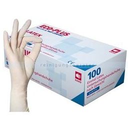 Latexhandschuhe Ampri Eco-Plus L puderfreie Latexhandschuhe, 100 Stück/Box, EN 455
