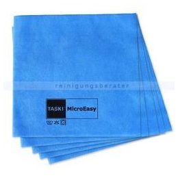 Microfasertuch Taski MicroEasy blau 37x38 cm, 5 Stück mit Vliesstofftechnologie, universell einsetzbar