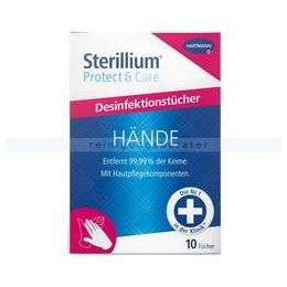 Sterillium Protect & Care Tissues Hände Händedesinfektion zum Einreiben 10 Tücher