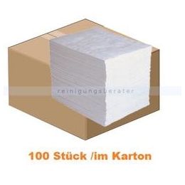 Absorptionsmatte PIG® Oil-Only Matte 100 Stück Abmessung 38 cm x 51 cm, Absorbiert 83,6 L je Karton