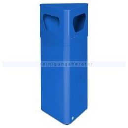 Mülltrennsystem Var DE 41 Abfallsammler 32 L enzianblau verschließbar, mit Inneneinsatz aus verzinktem Stahlblech