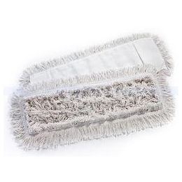 Wischmop aus Baumwolle Mopptex genäht 50 cm Vollfranse weiß Baumwoll-/ Polyestermopp, innen und außen offene Fransen