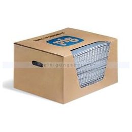Absorptionsmatte PIG BLUE® Saugmatte im Karton 50 Matten Abmessung 38 cm x 48 cm, Absorbiert 45,5 L je Karton