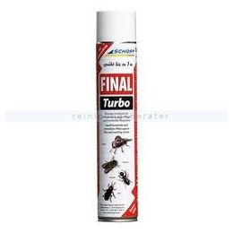 Insektenspray Schopf FINAL Fliegen Turbo Spray 750 ml flüssiges Insektizid mit Sofortwirkung, sprüht bis zu 3 m