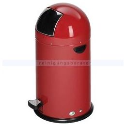 Treteimer Var Abfallsammler mit Fußpedal 22 L rot mit verzinktem Inneneinsatz und bodenschonendem Kantenschutz